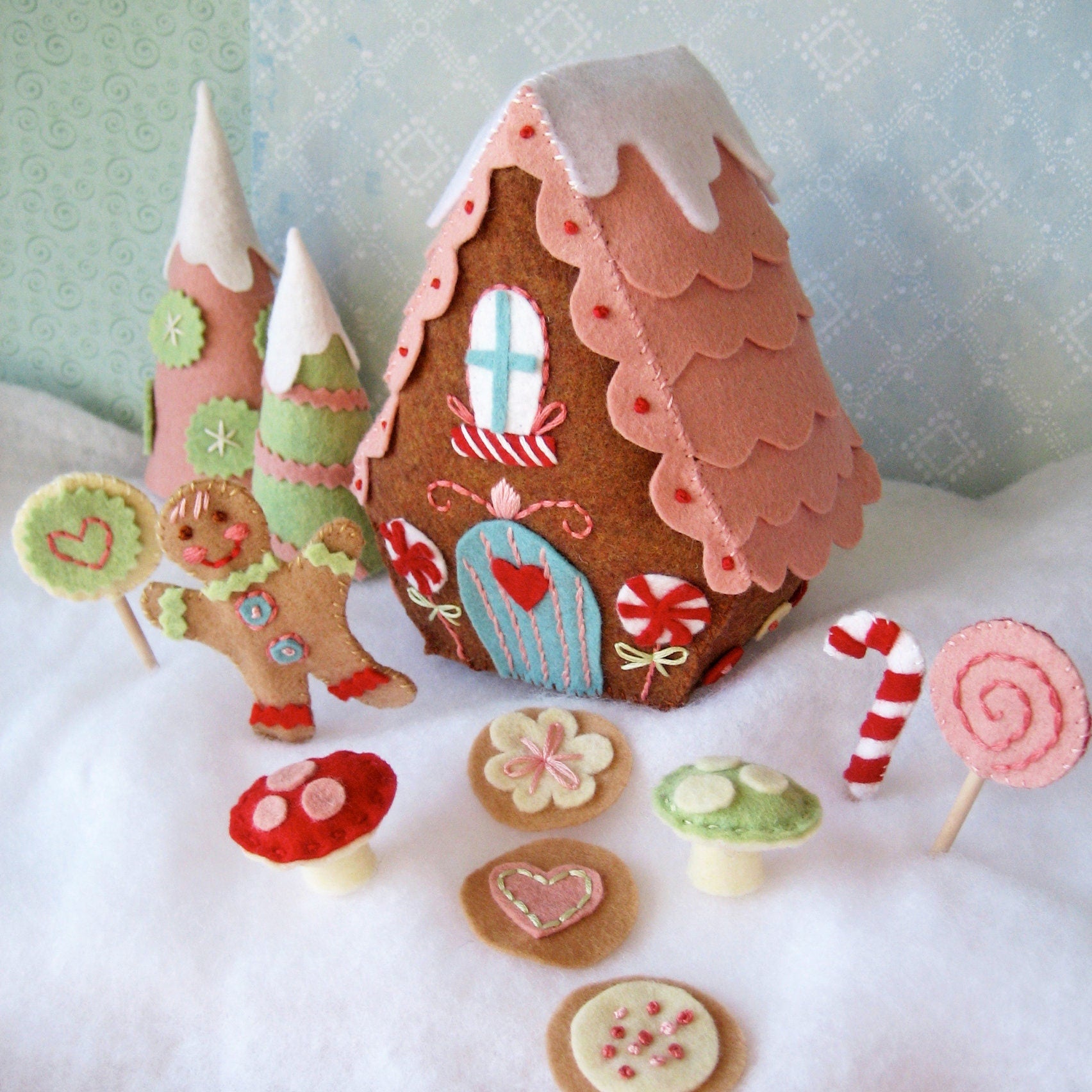 Candy Land Lane felt plush Sewing Pattern – Little Dear Shop