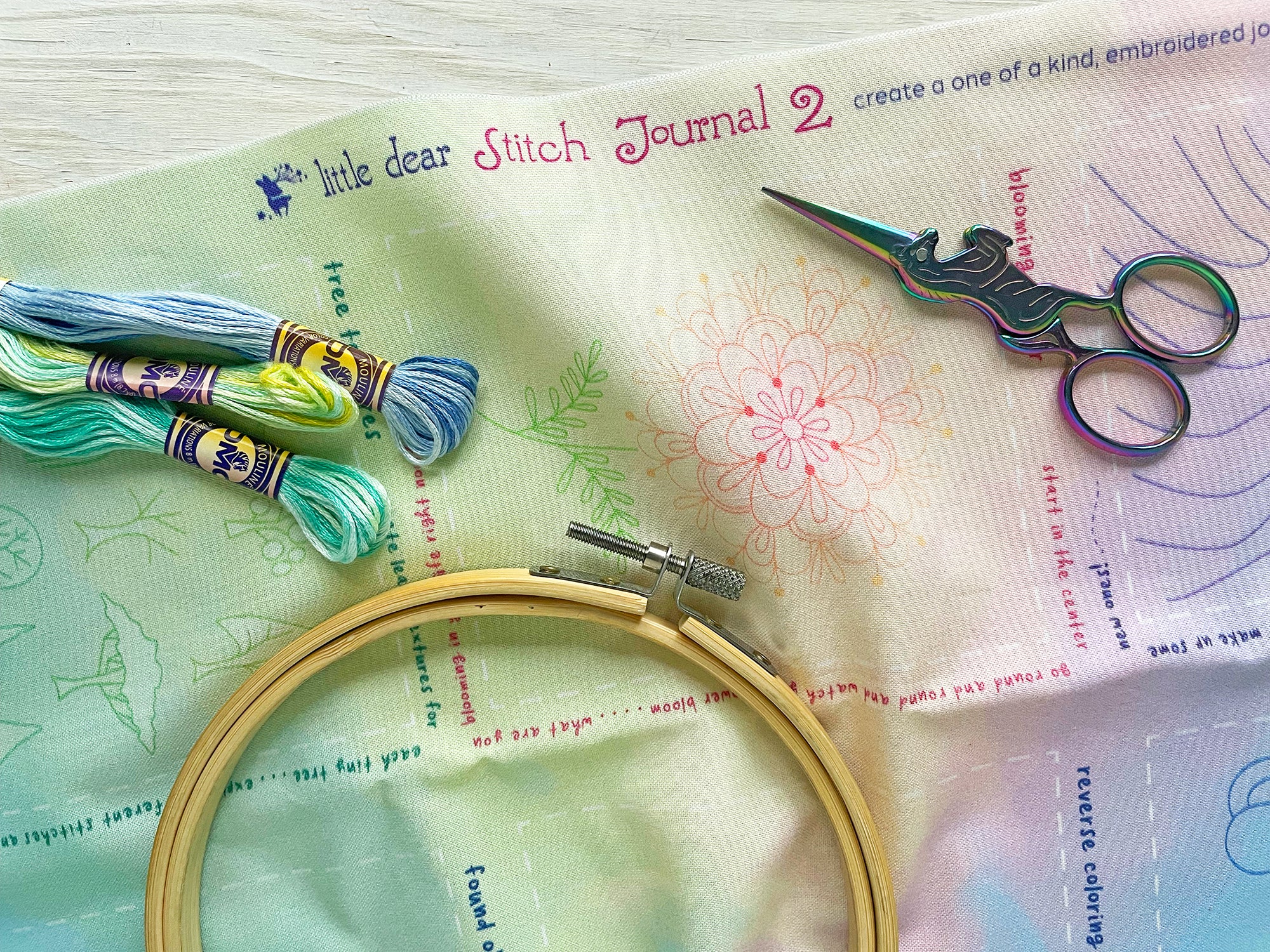 The Stitch Journal *2* hand embroidery activity book – Little Dear Shop