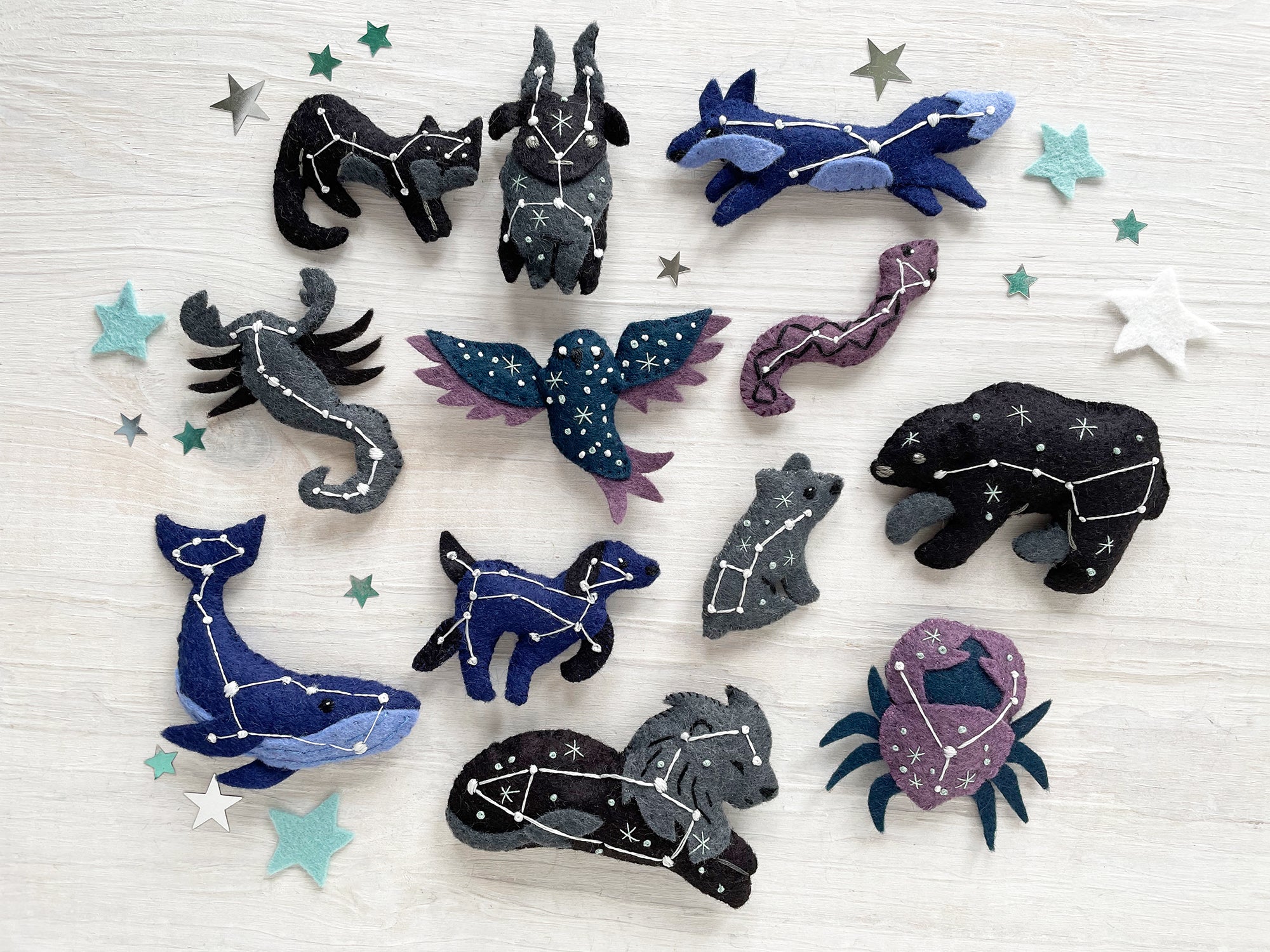 12 Constellation Zodiac Animals Sewing Patterns – Little Dear Shop