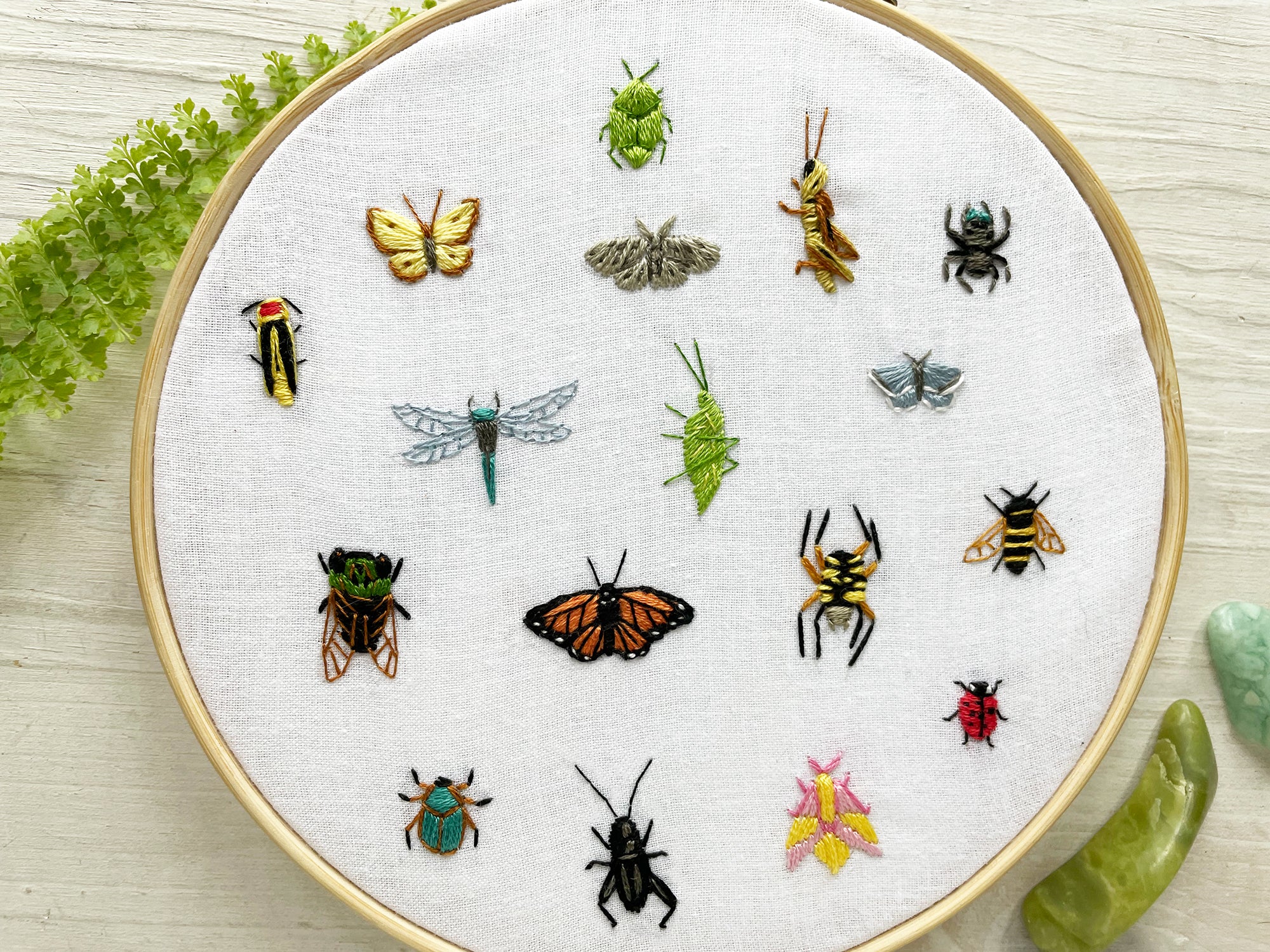 Tiny Bugs Hand Embroidery pattern download – Little Dear Shop