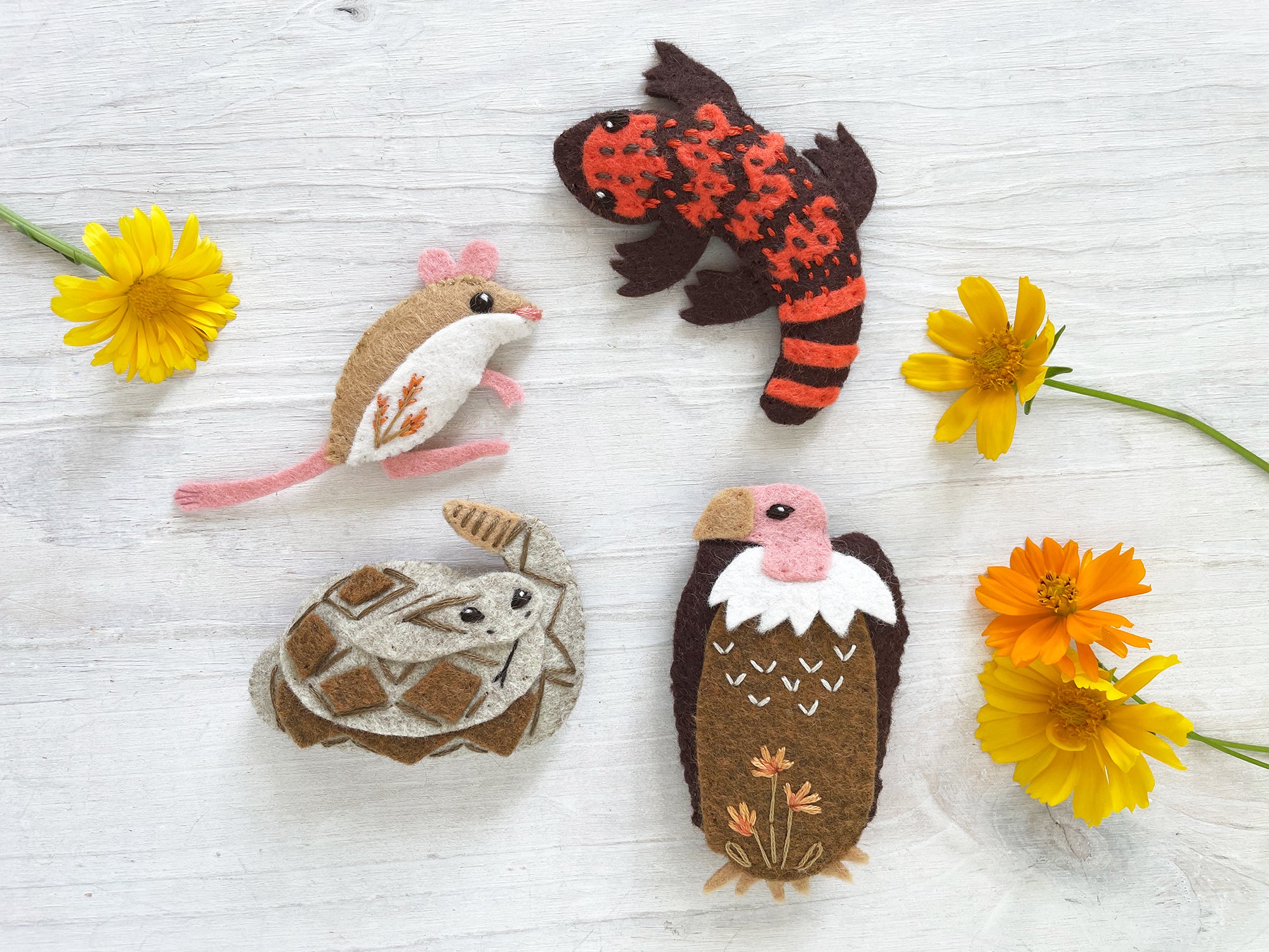 Desert Creatures Felt Animals Plush Sewing Pattern – Little Dear Shop