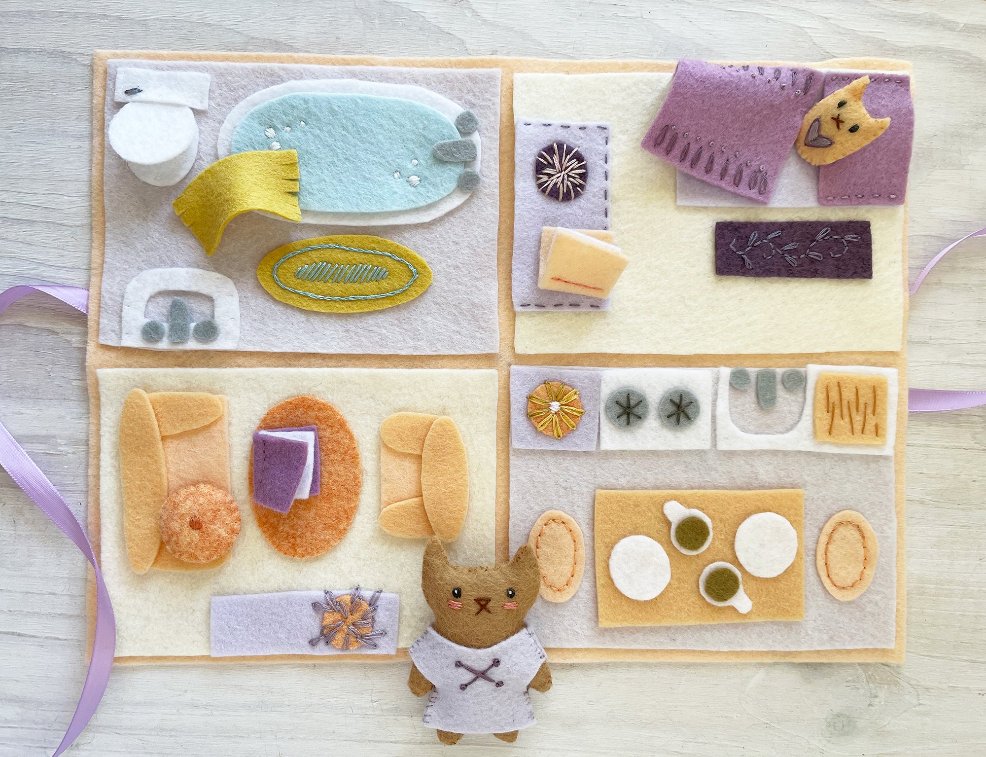 My Little House Dollhouse Sewing Pattern – Little Dear Shop