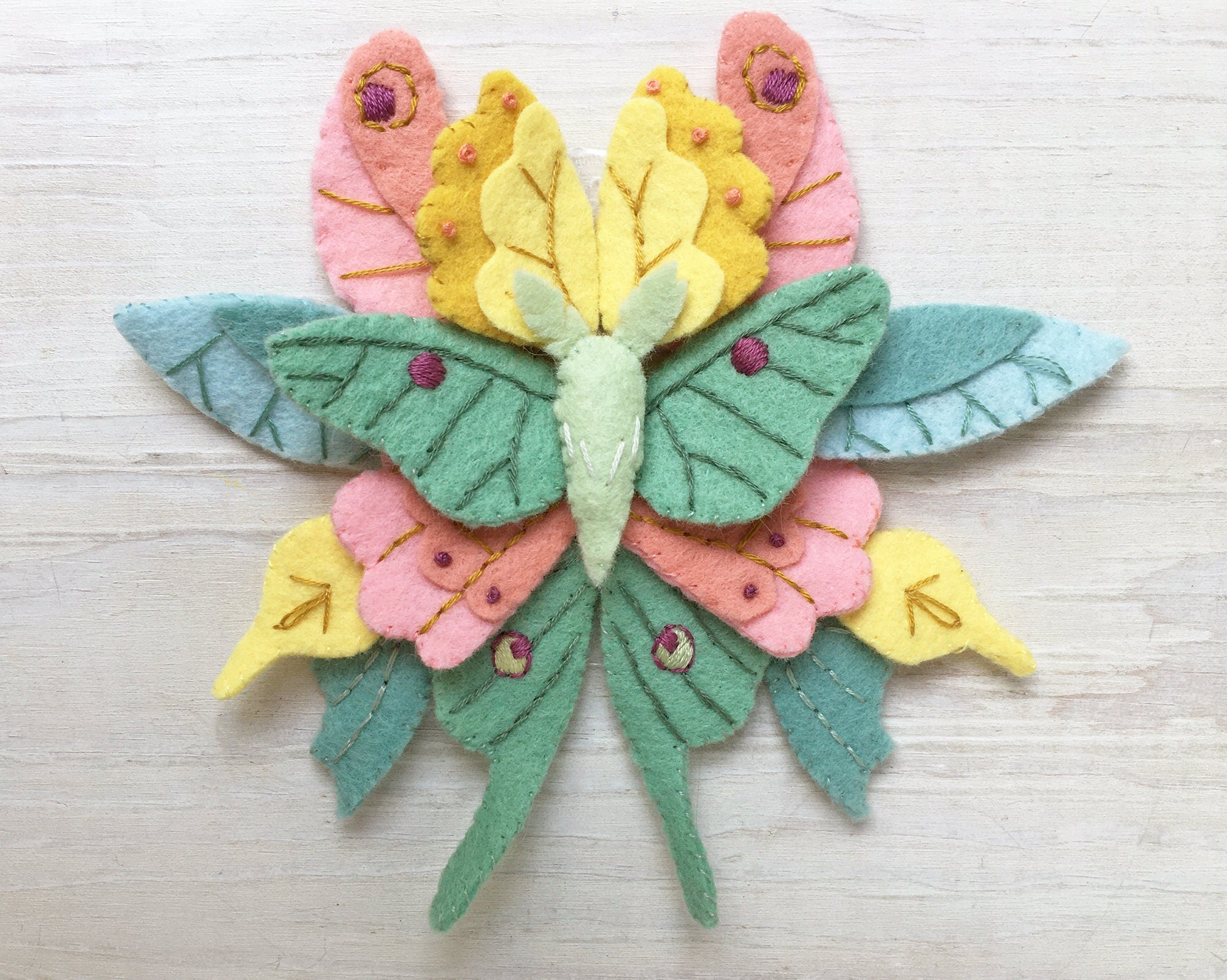 Felt Butterfly wings Sewing Pattern butterflies, moths, fairy wings ...